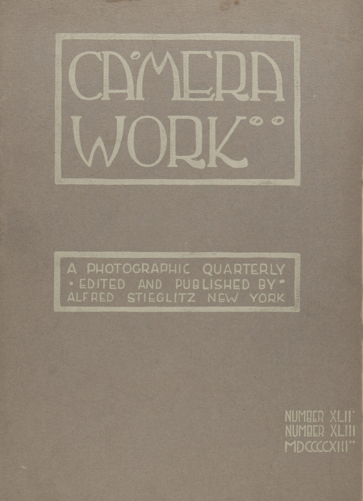 Camera Work and Camera Notes